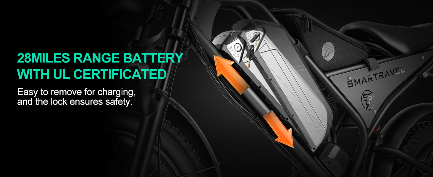 SMARTRAVEL Electric Bike,Ebike with 1000W Motor Electric Dirt Bike, Sa ...
