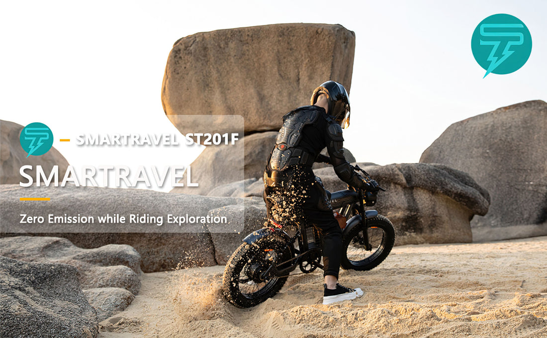 Smartravel Electric Bike, Ebike with 1200W Brushless Motor, 48V/20Ah ...