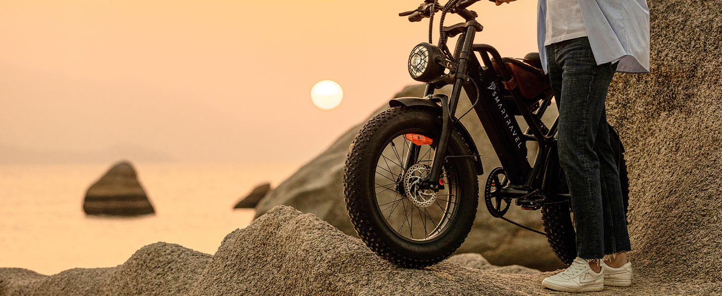SMARTRAVEL Electric Bike,Ebike with 1200W Motor Electric Dirt Bike, Sa ...